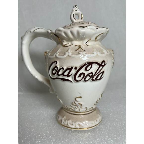 Coca Cola | Kitchen | Cocacola Ceramic Syrup Container From 998 Pink ...